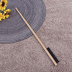 POPETPOP 3Pack Bird Cage Cleaning Brush-Wooden Long Handle Parakeet Cage Cleaner Bird Cleaning Supplies Random Color