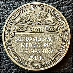 Junk and Disorderly, AZ Challenge Coin/Poker Card Guard: U.S. Army Combat Medic (Engraving Available)