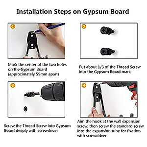 zoele Wall Mount Baby Stroller Hanger, Baby Stroller Rack Holder, Baby Stroller Wall Hook, Garage Power Tool Hanger Wall Hook, Steel Garage Tool Storage Organizer Utility Hooks (Orange)