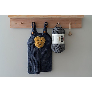 Keche Velvet Yarn for Crocheting, Soft Chenille Bulky Baby Blanket Amigurumi Yarn 100 gr (132 yds) (Dark Yellow, 1 Skein)