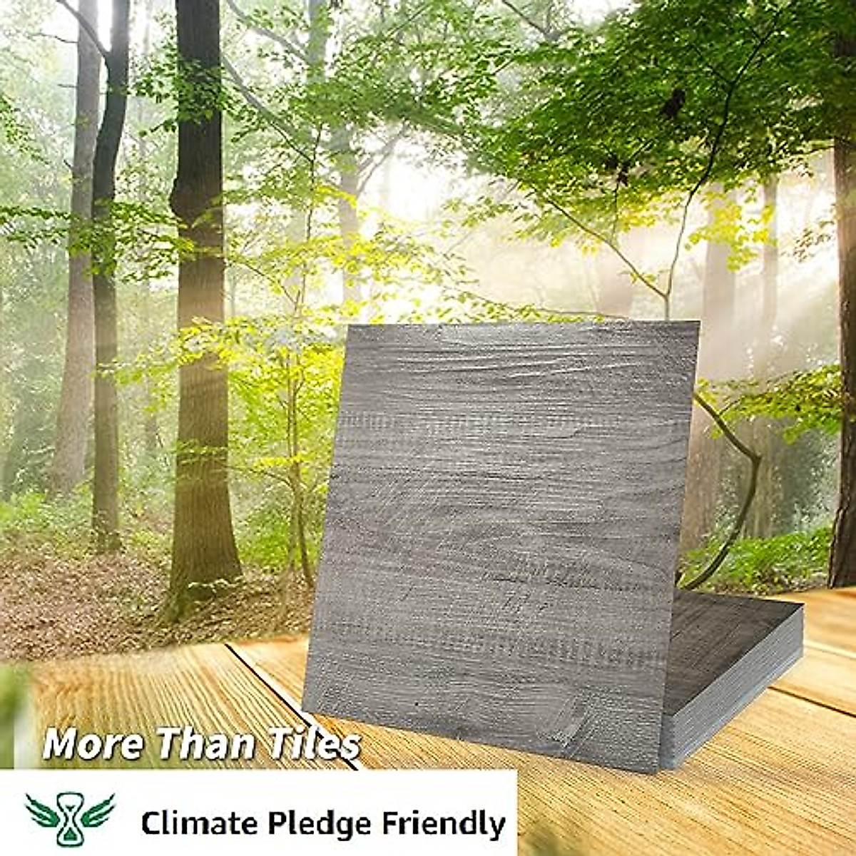 Art3d Peel and Stick Vinyl Floor Tiles 60-Pack 12 x 12 inch, Self Adhesive Waterproof Flooring Wood Planks for Kitchen, Dining Room, Bedrooms, Cover 60 Sq. Ft, Taupe Ash