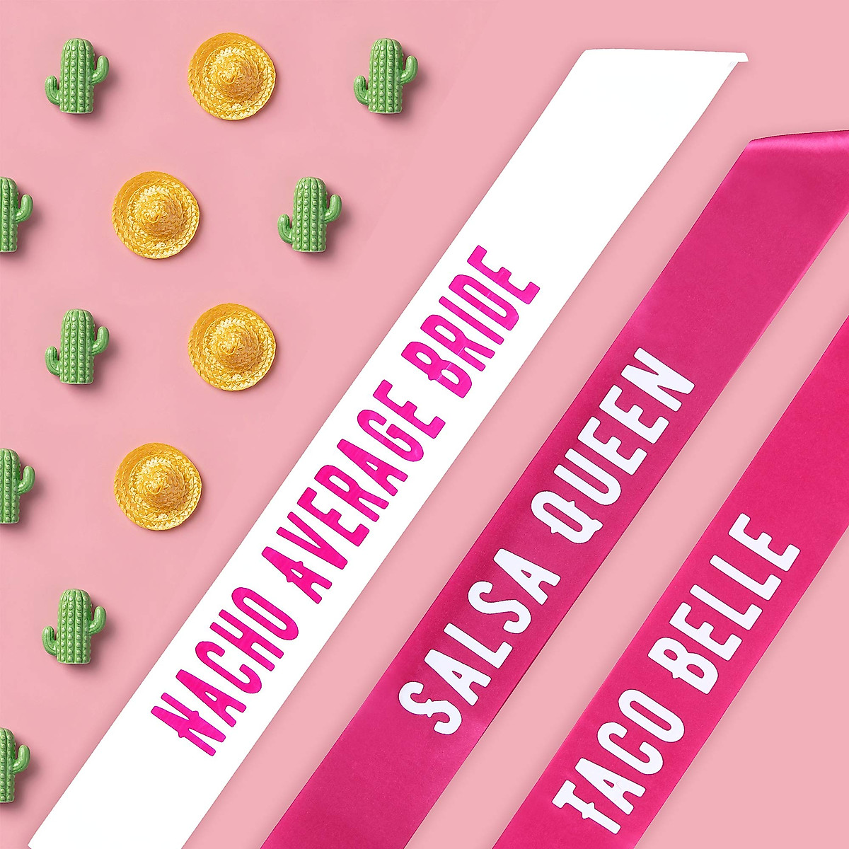 Final Fiesta Bachelorette Sashes | 7 Pack | 1 Bride to be Sash and 6 Bride Tribe Sashes with Fun Final Fiesta Phrases