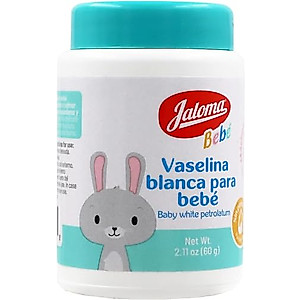 Jaloma Baby White Petrolatum, Prevents Diaper Rash, Softens Baby Skin, 3-Pack of 2.11 Oz, 3 Jars