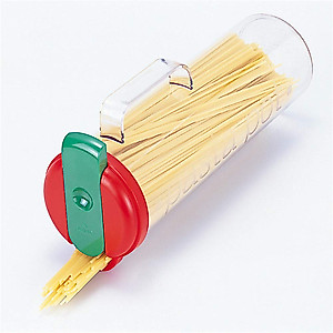 Honoen Spaghetti Noodle Pasta Storage Container, Clear Airtight Canister Cereal Crisper Box with Locking Lids, Durable and Safe, Suit for Storage of Noodles