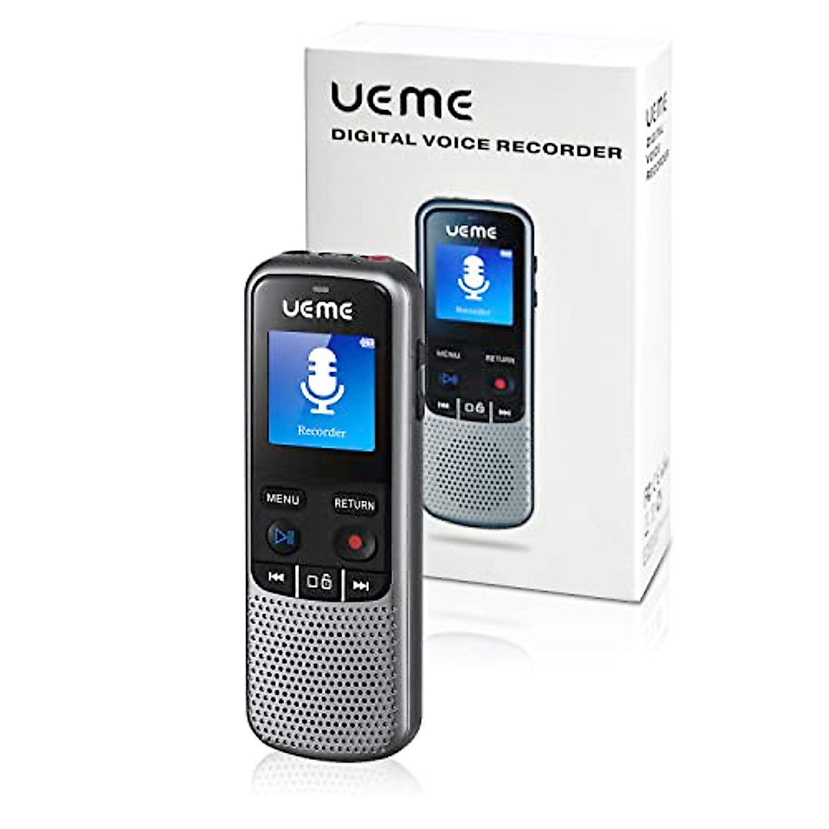 Digital Voice Recorder with Bluetooth Playback, Small Lightweight Dictaphone with Storage Bag, Warm Voice Sound for Notes, Dictation, Interviews, Meetings and Lectures, MP3 Playback, 16GB