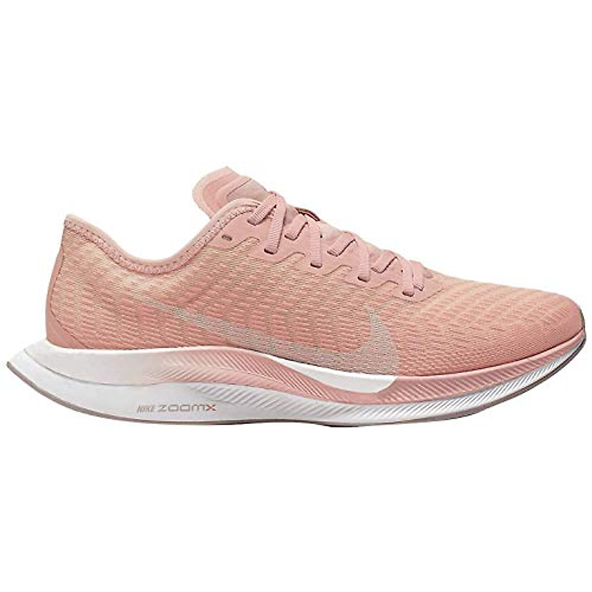 Nike Women's Zoom Pegasus Turbo 2 Running Shoes (8, Pink/Grey/White)