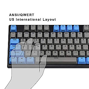 DURGOD Taurus K320 TKL Wired Mechanical Gaming Keyboard - 87 Key - Double Shot PBT - NKRO - USB Type C (Cherry Silent Red,Black)