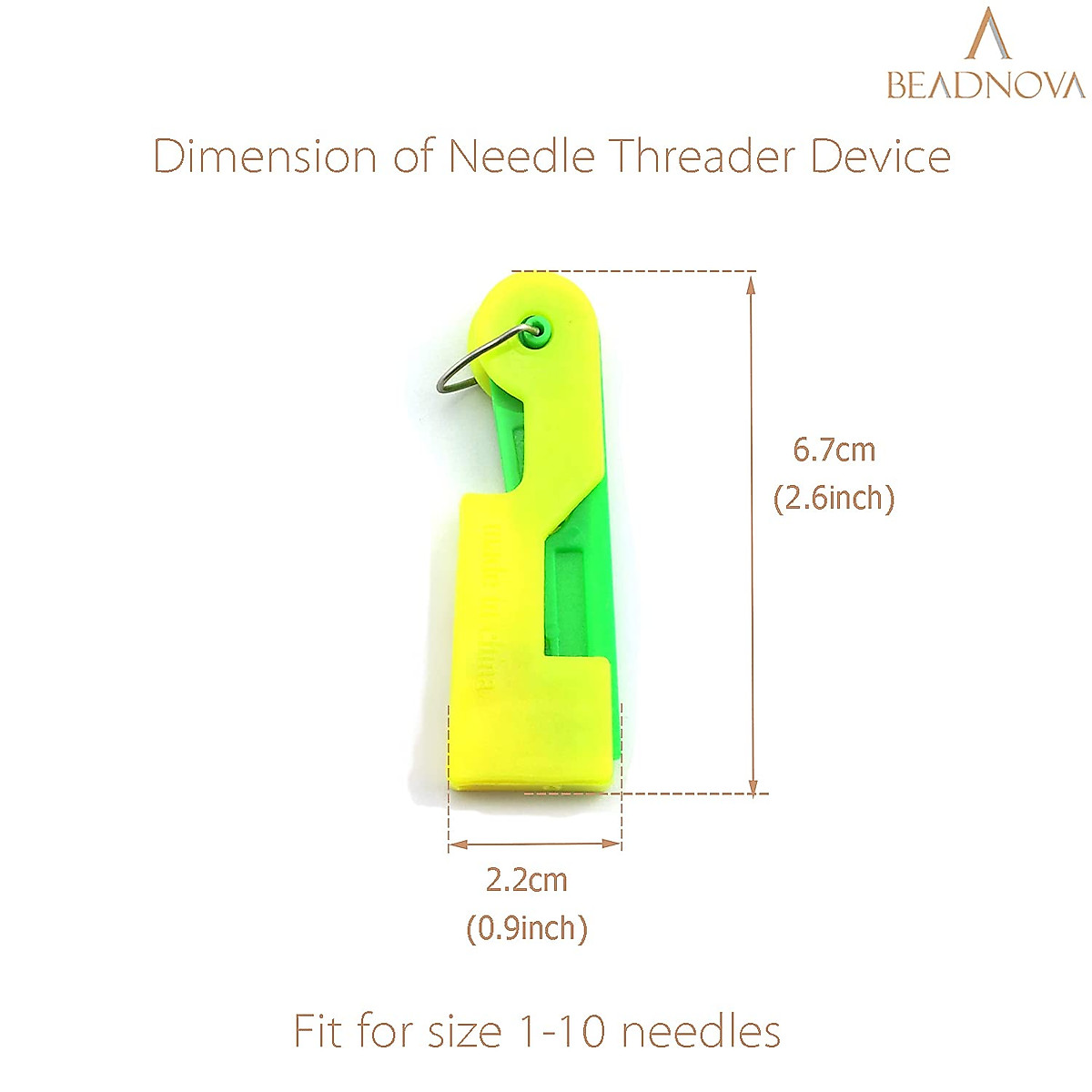 BEADNOVA Automatic Needle Threader 5 Pcs Sewing Needle Threaders Automatic Needle Threading Device for Sewing Embroidery Cross Stitch Craft Stitching Knitting Quilting