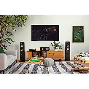 Polk Signature Elite ES55 Tower Speaker - Hi-Res Audio Certified, Dolby Atmos & DTS:X Compatible, 1" Tweeter & (2) 6.5" Woofers, Polk Power Port Technology for Effortless Bass, Stunning Black