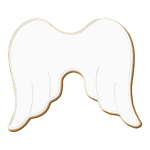 Foose Angel Wings Cookie Cutter 4 Inch –Tin Plated Steel Cookie Cutters – Angel Wings Cookie Mold