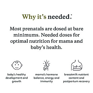 Needed. Multivitamin for Prenatal | Prenatal Multi Essentials - Pregnancy, Breastfeeding, Postpartum | Expertly-Formulated & Third-Party Tested, | 30-Day Supply