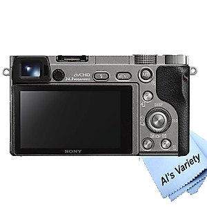 Sony Alpha a6000 (Graphite) Mirrorless Digital Camera with 16-50mm Lens + 32GB Card, Tripod, Case, and More (18pc Bundle)