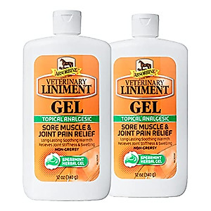 Absorbine 2-Pack Veterinary Liniment Squeeze Bottle Gel, 12-Ounce