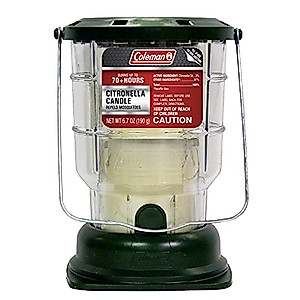 Coleman 70+ Hour Citronella Candle Outdoor Lantern - 6.7 oz, Green