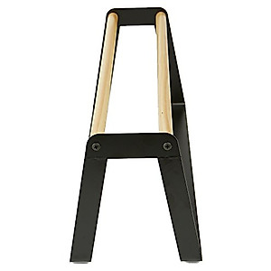 Mind Reader Shoe Rack, Slipper Rack, Shoe Organizer Stand for Heels and Sneakers, Black