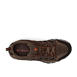 Columbia Mens Crestwood Hiking Shoe Breathable, High-Traction Grip, Camo Brown, Heatwave, 12 US