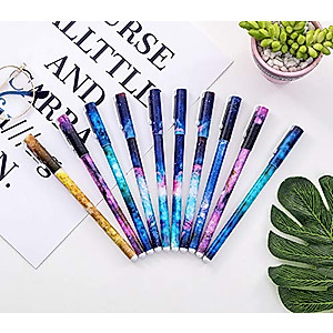 Giant Bean Bag Chairs Creative cute pens, Galaxy pens, Colorful gel Ink pen, color pen 10 sets (Starry sky)