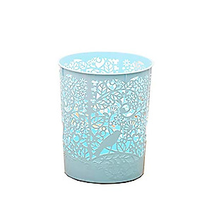 Daliuing Garbage Bin Hollow Trash can Swing Waste Basket for Kitchens, Home Offices, Kids Rooms