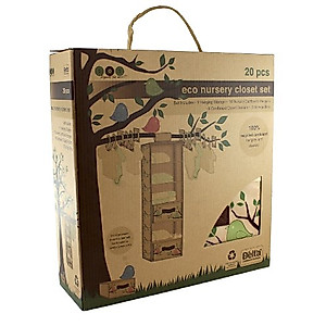 DELTA Eco Nursery Closet Set 20-Pieces - Green