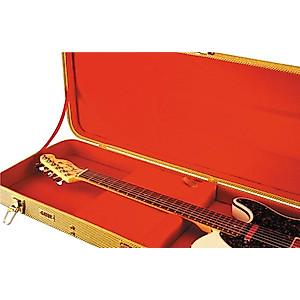 Gator Cases Deluxe Wood Standard Fits Fender Stratocaster/Telecaster Electric Guitar Case (GW TW)