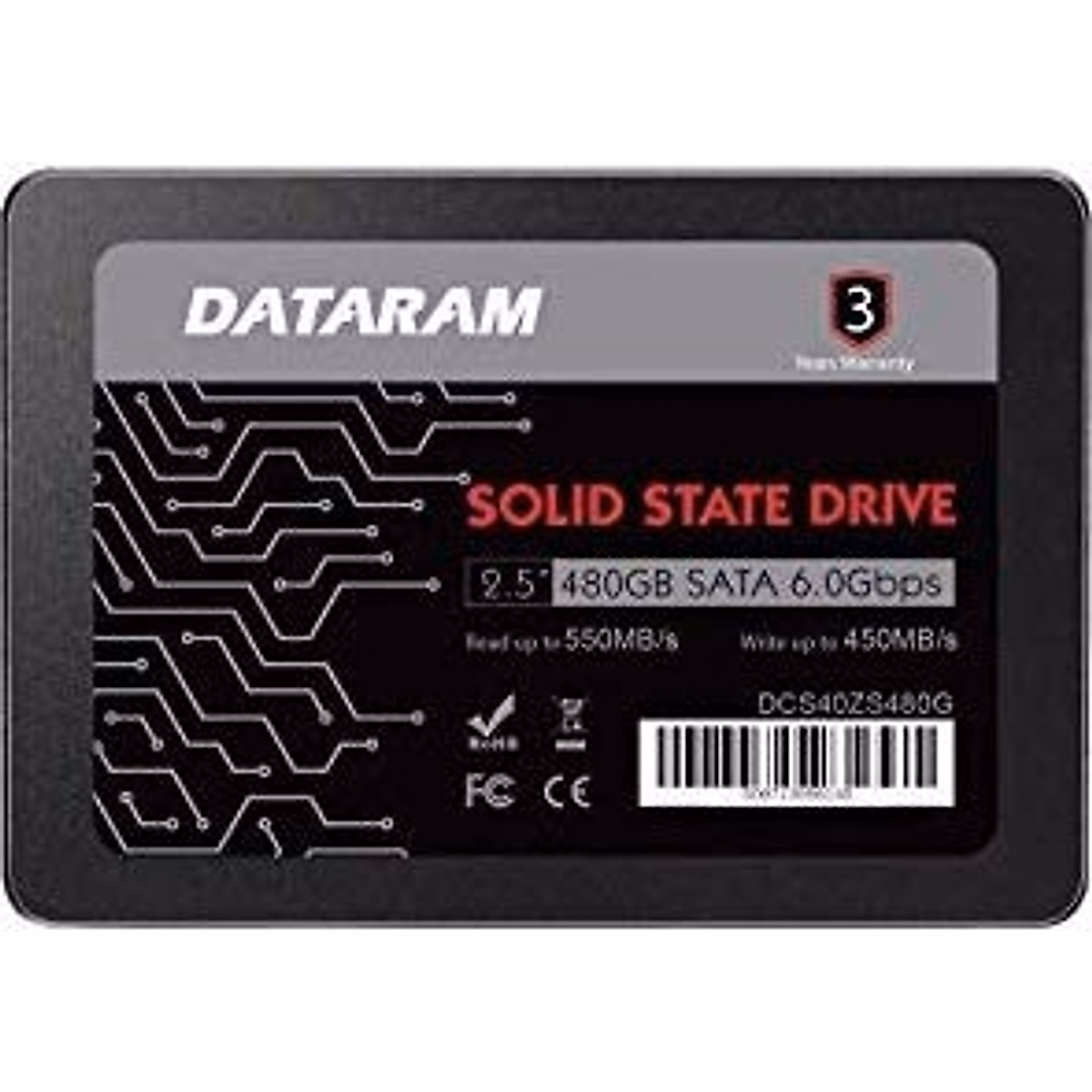 Dataram 480GB 2.5" SSD Drive Solid State Drive Compatible with ASUS ROG Crosshair VI Hero