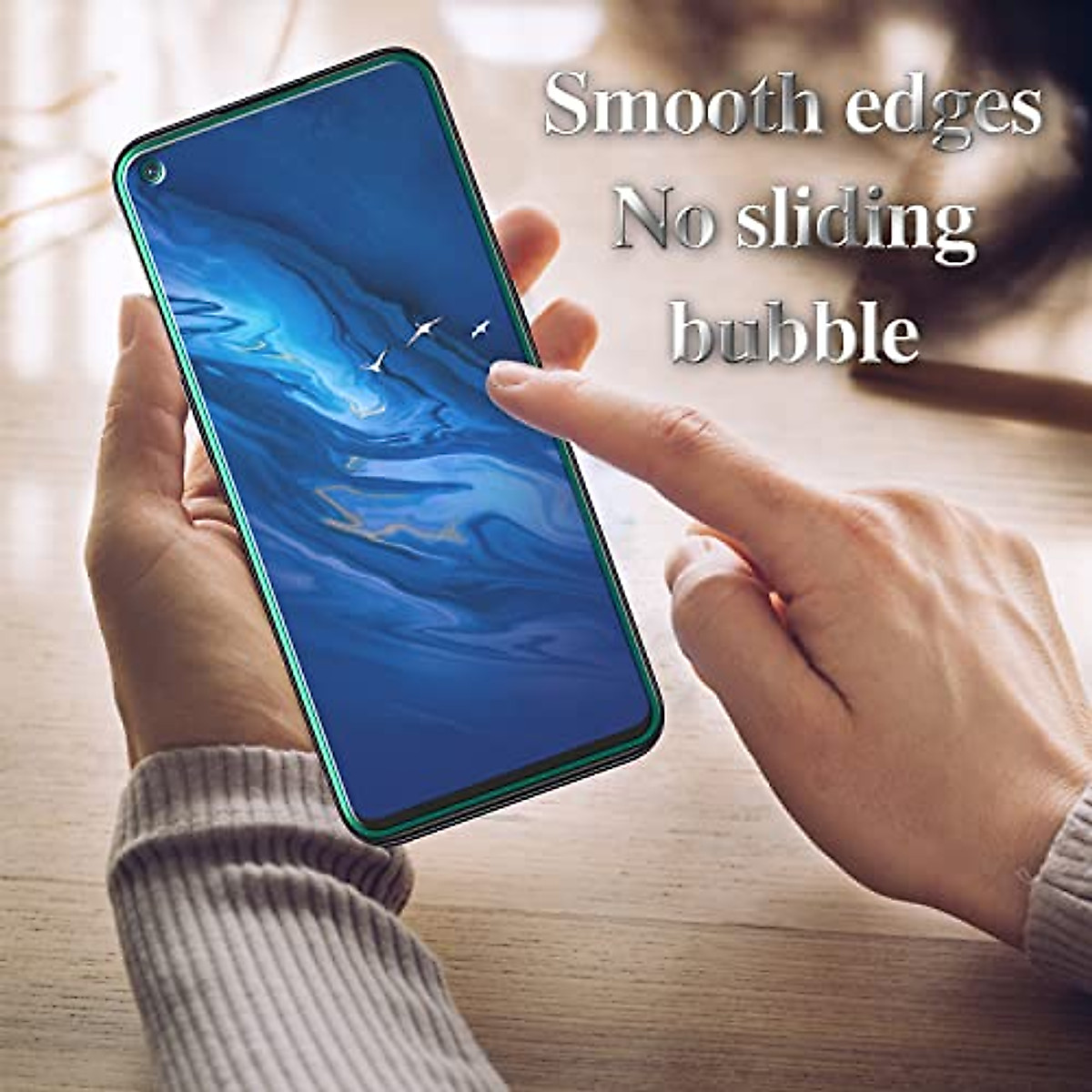Kesuwe [3 Pack] Screen Protector For OnePlus Nord N10 5G Tempered Glass, HD Clear, 9H Hardness, Anti-Scratch, Bubble-Free, Easy to Install, Case Friendly