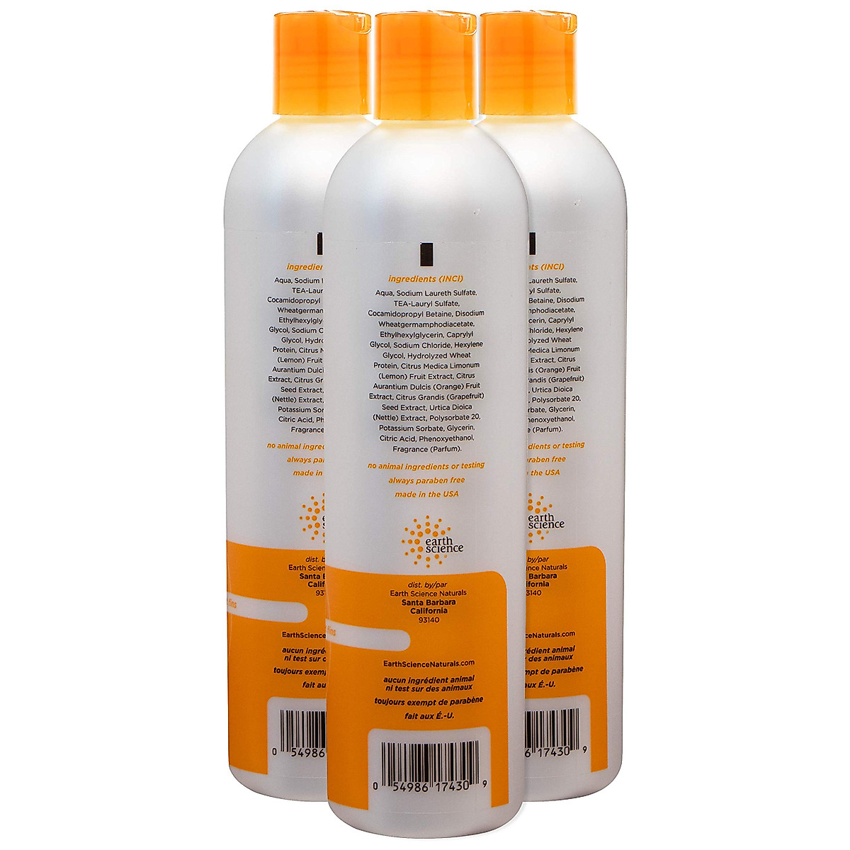 EARTH SCIENCE - Citress: Volumizing Citrus Shampoo for Fine and Oily Hair (3pk, 12 oz.)