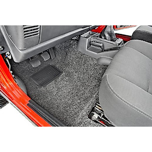 Bedrug - Jeep Bedtred | 2011 - 2018 Jeep Wrangler JK 2 Door, Front Floor Liners (Includes Heat Shields) | Grey - 3 pc. | BTJK11F2