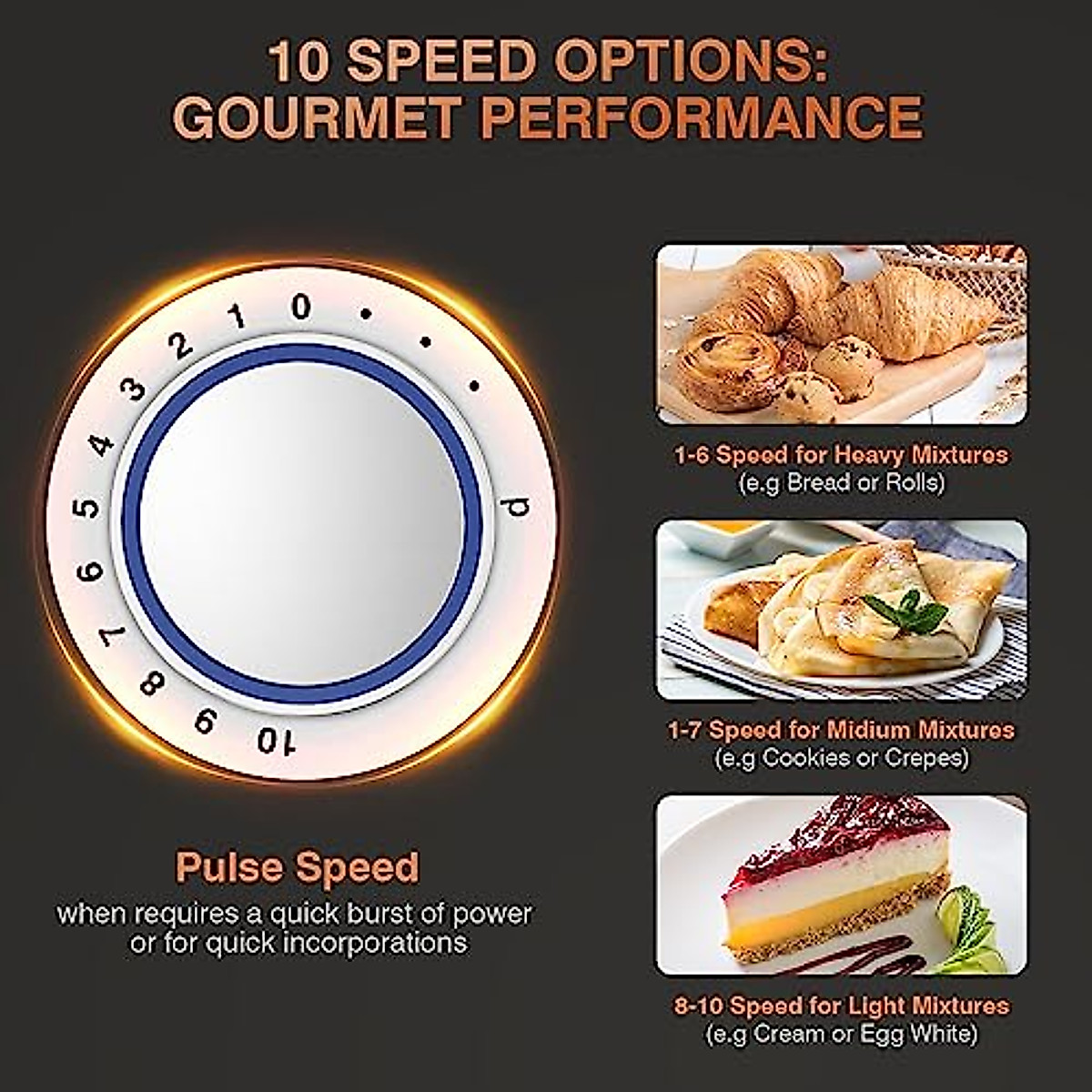 Mini Angel Stand Mixer,10-Speed Kitchen Electric Mixer,Tilt-Head Food Mixer with Dough Hook, Wire Whisk, Flat Beater, Stainless Steel Bowl (5.5QT, Yellow)