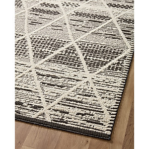 Loloi II Fabian Charcoal/Ivory 7'-10" x 10' Area Rug
