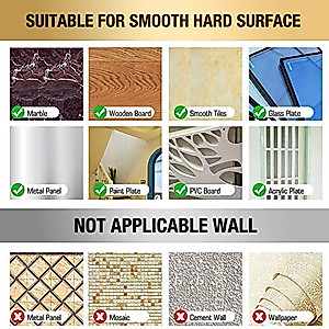 Adhesive Hooks, YAKAON [4 Pack] Heavy Duty Durable 304 Stainless Steel Wall Hangers, Waterproof Rustproof Oil Proof for Kitchen, Bathrooms, Doors, Office, Closet-Black