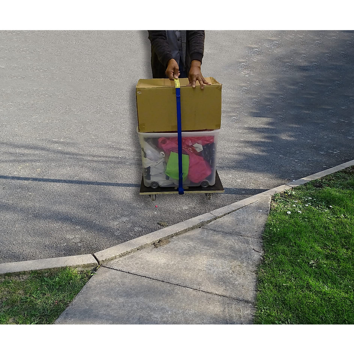 Safepul Dolly Strap 100cm x 25mm width strap ideal for lifting the dolly over steps - EN-12195 standard