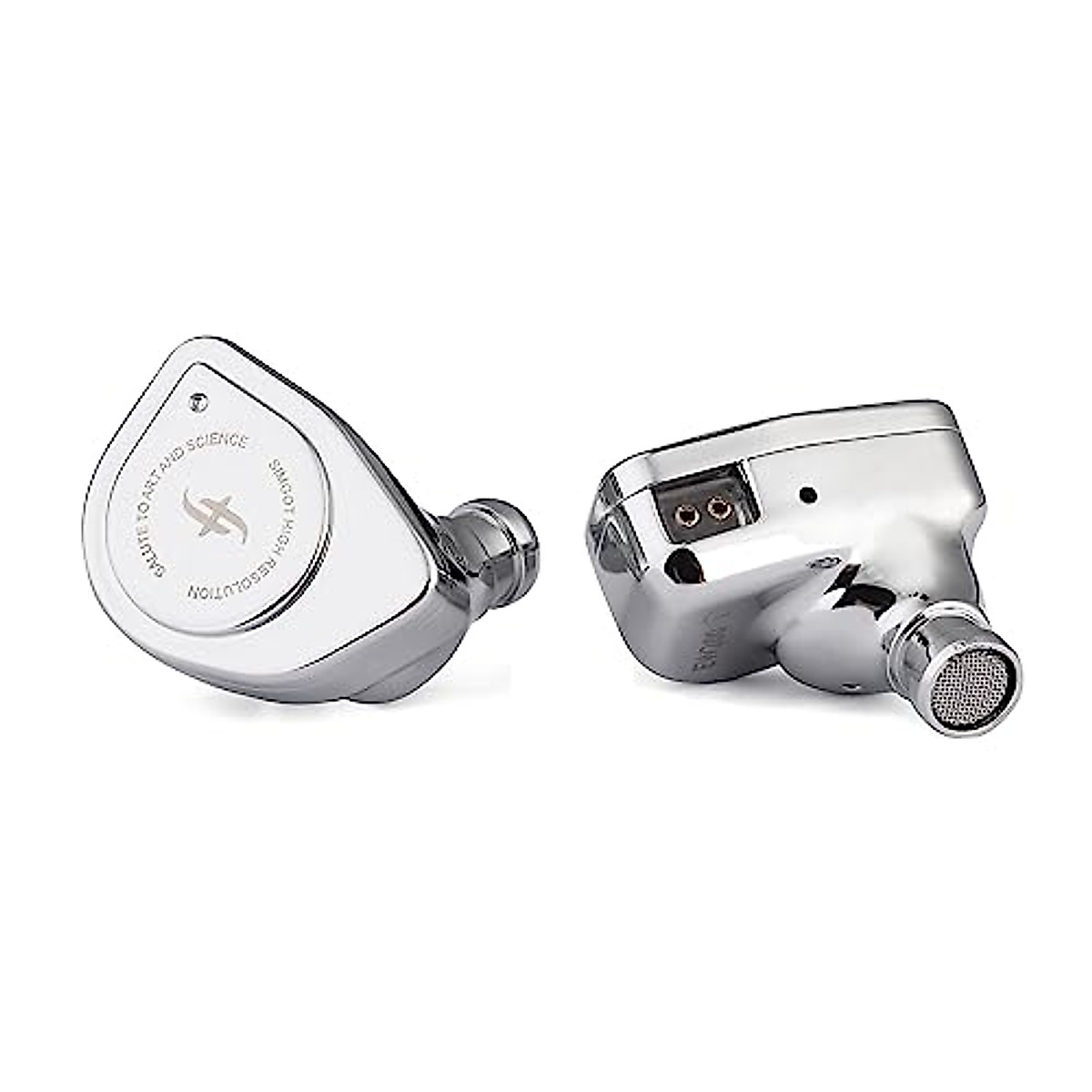 Linsoul SIMGOT EW200 10mm SCP Diaphragm Dynamic Driver in-Ear Earphones with All Metal Body, Detachable 0.78mm 2pin Silver-Plated OFC Cable for Audiophiles Musicians