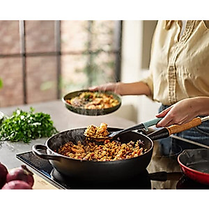 Joseph Joseph Duo Solid Spoon with Integrated Tool Rest Hygienic Design, Heat-Resistant Nylon Head, Ideal for Non-Stick Cookware, Opal