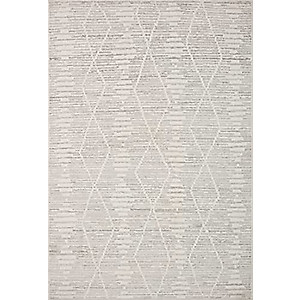Loloi II Kamala Collection KAM-02 Ivory/Silver 7'-10" x 10' Area Rug