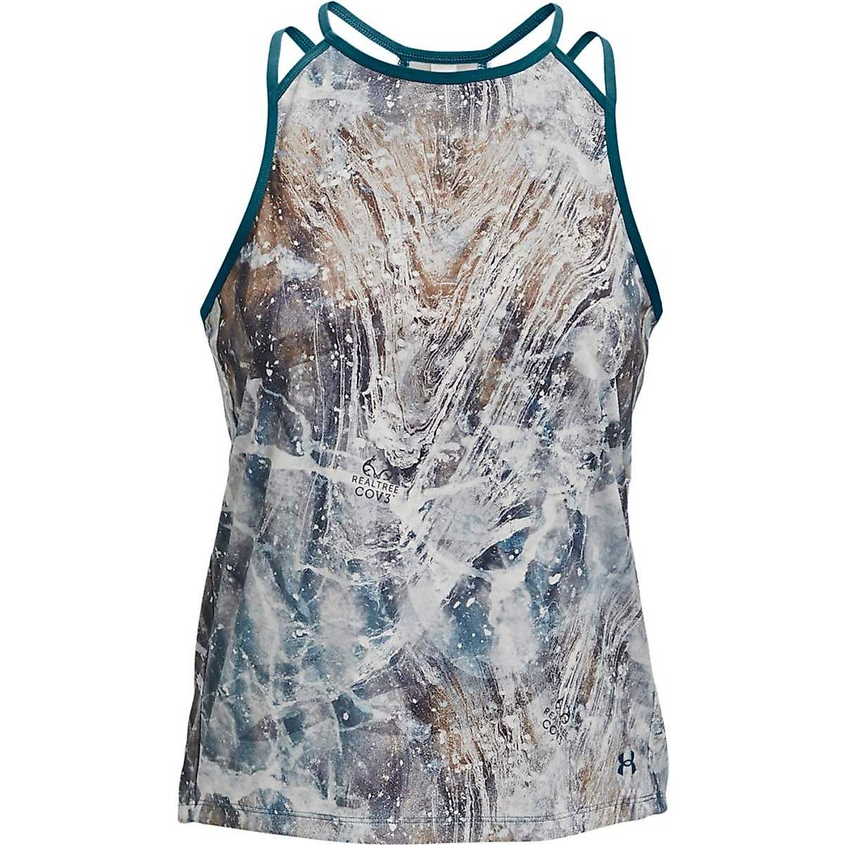 Under Armour Iso-chill Strappy Tank, Realtree Cov3 (989)/Legion Blue, Large