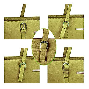 Banuce Leather Handbags for Women Purse Large Capacity Shoulder Tote Bag for A4 and 9.7 Inch iPad