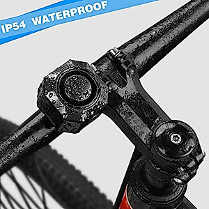 WSDCAM USB Rechargeable Bike Alarm with Remote, 110dB Loud Wireless Anti Theft Vibration Motion Sensor Vehicle Security Alarm System Waterproof Bicycle Trailer Motorcycle Alarm - 2 Pack