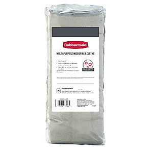 Rubbermaid Microfiber Cloth Towels, 24 Pack, 14"x14", Non-Scratch, Reusable/Washable for Cleaning/Wiping/Polishing for Home/Kitchen/Car