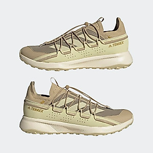 adidas Men's Terrex Voyager 21 Travel Hiking Shoe, Beige Tone/Sandy Beige/Victory Gold, 10.5