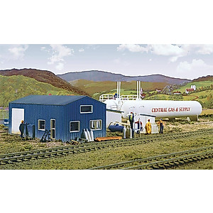 Walthers Cornerstone HO Scale Central Gas and Supply Structure Kit