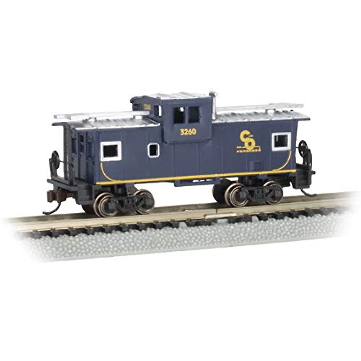 Bachmann Trains - 36’ Wide Vision Caboose - Chesapeake & Ohio #3260 - N Scale