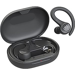 JLab Go Air Sport - Wireless Workout Earbuds Featuring C3 Clear Calling, Secure Earhook Sport Design, 32+ Hour Bluetooth Playtime, and 3 EQ Sound Settings (Graphite/Black)