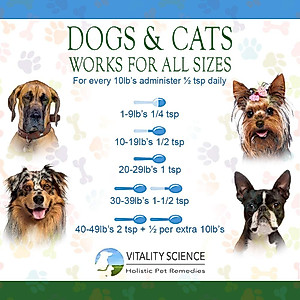 Vitality Science Luxolite Bentonite Clay for Pets | All Natural Anti Diarrhea for Dogs & Cats | Gas Relief for Dogs | Detox for Digestive & Immune Support for Dogs | Loose Stool Relief (Large)