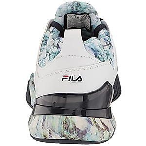 FILA Men's SPEEDSERVE Energized Sneaker, White Navy/Multi, 8