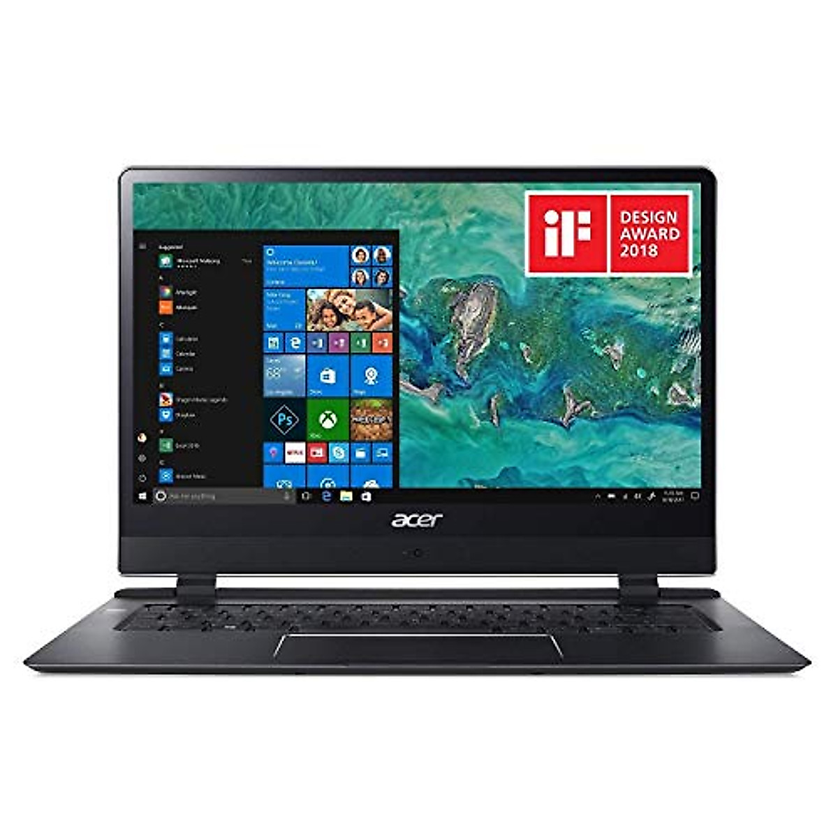 Acer Swift 7 SF714-51T-M9H0 Ultra-Thin 8.98mm Laptop, 14" Full HD Touch, 7th Gen Intel Core i7-7Y75, 8GB LPDDR3, 256GB PCIe NVMe SSD, 4G LTE, Windows 10