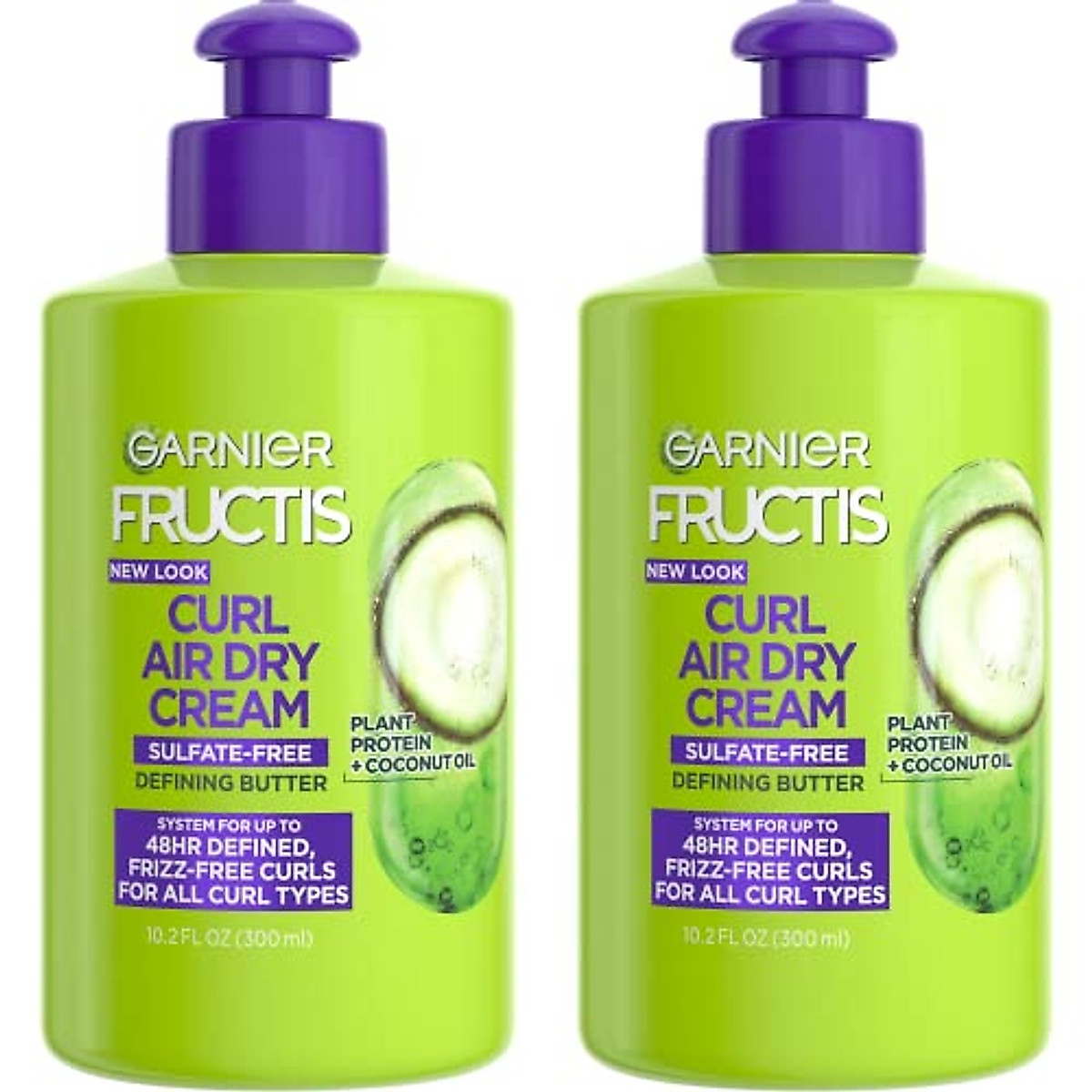 Garnier Hair Care Fructis Curl Nourish Butter Cream Leave-In Conditioner, 10.2 Ounce (Pack of 2)