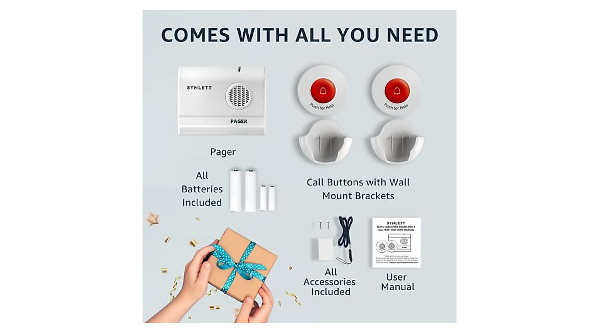 Wireless Caregiver Pager System for Seniors & Elderly Safety
