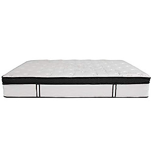 Flash Furniture Capri Comfortable Sleep 12 Inch CertiPUR-US Certified Memory Foam & Pocket Spring Mattress, Queen Mattress in a Box
