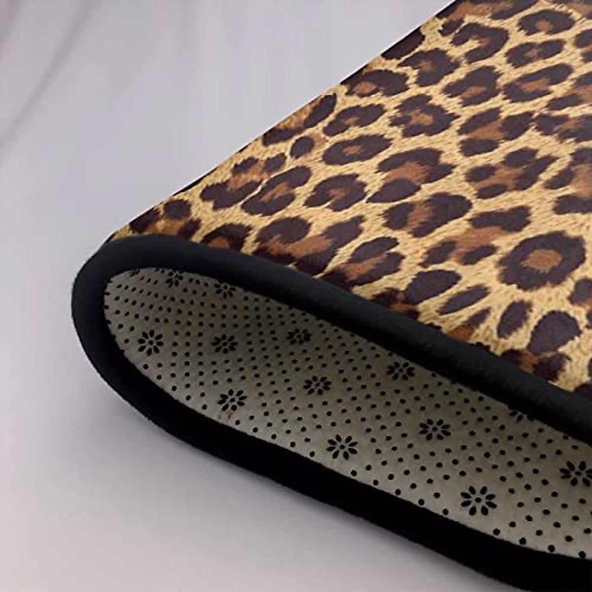 Leopard Animal Print Carpet 63x48in,Modern Area Rugs Non-Slip for Living Room Bedroom